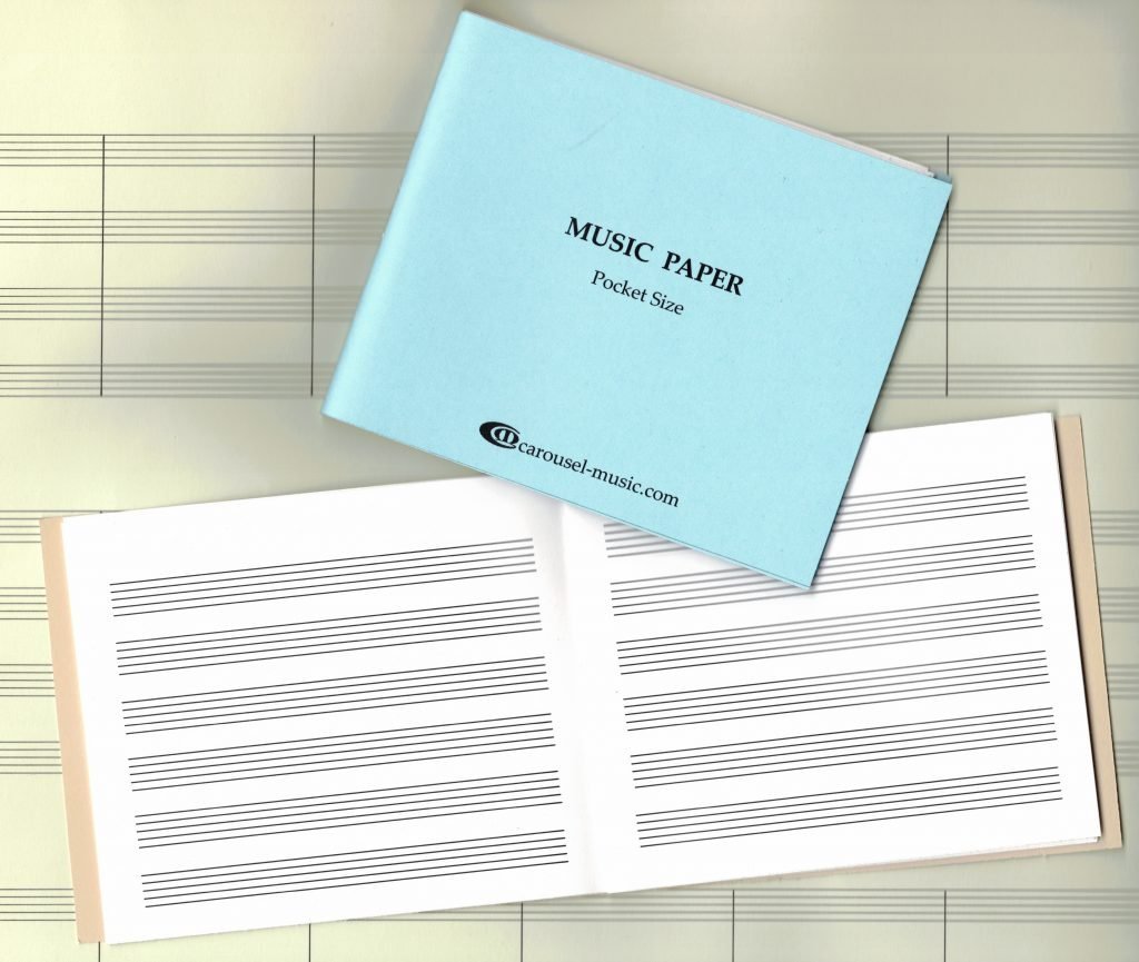 Pocket Size Manuscript Books (Music Paper) - Carousel-Music.com: World ...